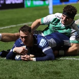 Tom Roebuck slides home to round off win for Sale Sharks in Gallagher ...