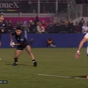 Tom Parton try gets Saracens on the board against Northampton Saints in ...
