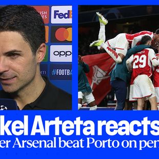 Mikel Arteta says Arsenal created ‘unbelievable energy’ in Porto win, praises shootout hero ...
