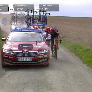 Britain's Josh Tarling disqualified from Paris-Roubaix after car ...