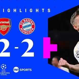 Arsenal v Bayern Munich highlights – UEFA Champions League action as Gunners rescue draw after ...