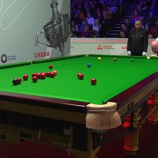 A peach’ - John Higgins rolls in superb long red against Mark Allen at ...