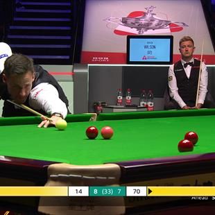 David Gilbert ends second session of World Snooker Championship semi ...