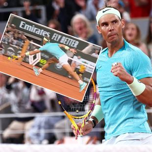 Rafael Nadal gets standing ovation for outrageous shot against ...