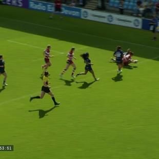 Pip Hendy goes over in corner for Gloucester-Hartpury against Bristol ...