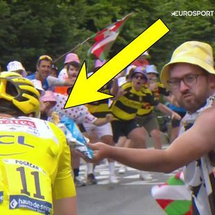 'Disgusting' - Fan throws crisps in face of Tadej Pogacar and Jonas Vingegaard at Tour de France ...