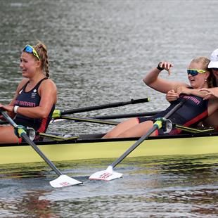 Team GB surge to women's quadruple sculls gold with stunning win at ...