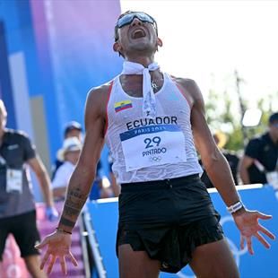 Paris 2024: Race walk champion Brian Daniel Pintado hits iconic ...