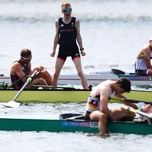 Cox Harry Brightmore celebrates with abandon as Team GB win eighth ...