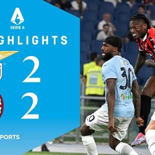 Lazio v AC Milan highlights: Rafael Leao nets late to snatch draw for ...