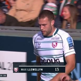 Max Llewellyn gets Gloucester on the board with superb try at Leicester ...