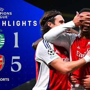 Sporting CP 1-5 Arsenal: UEFA Champions League highlights as Gunners ...