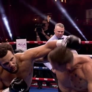 Moses Itauma reacts to seeing his knockout of Demsey McKean on the big ...