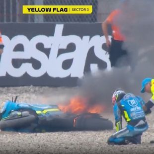 'Bike on fire here!' - Ai Ogura walks away from catastrophic problem ...