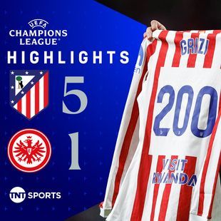 Atletico Madrid v Eintracht Frankfurt UEFA Champions League highlights: Antoine Griezmann ...