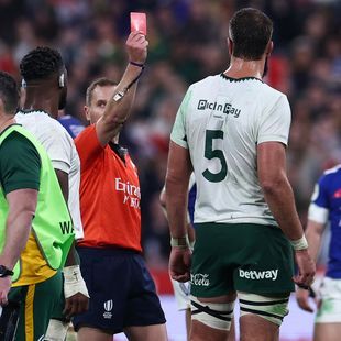 Lood de Jager red card explained: Why was South Africa forward sent off ...