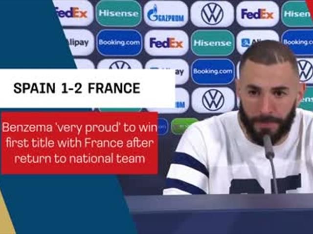 Football news - Karim Benzema 'very proud' to win first title with ...