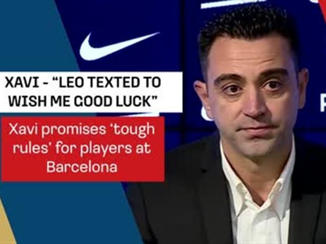 Xavi: Lionel Messi messaged to wish me good luck as Barcelona head ...