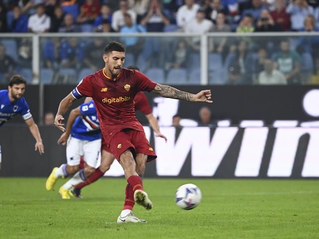 Sampdoria 0 1 As Roma Lorenzo Pellegrini Spot Kick Enough For Jose