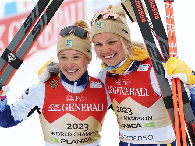 Jonna Sundling, Emma Ribom win cross-country skiing team sprint for ...