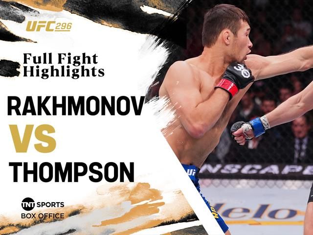 UFC 296 Highlights: Shavkat Rakhmonov submits Stephen Thompson in ...