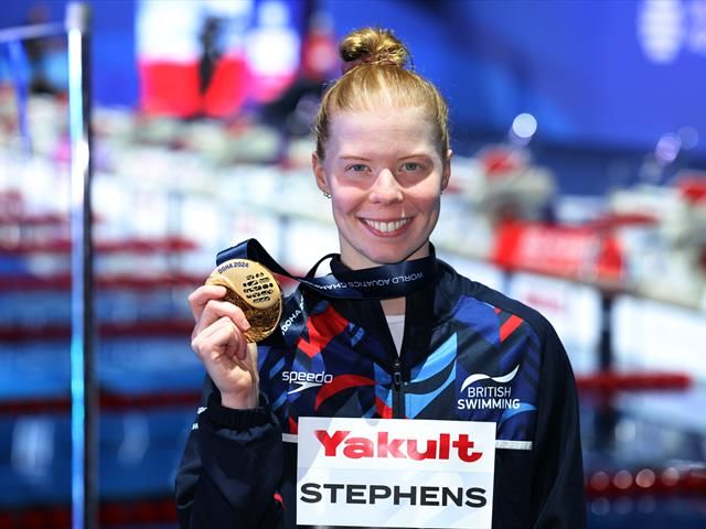 Laura Stephens becomes Britain's first female individual swimming world ...
