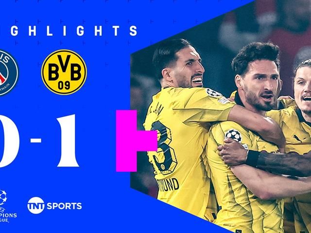 PSG v Borussia Dortmund highlights - UEFA Champions League action as ...