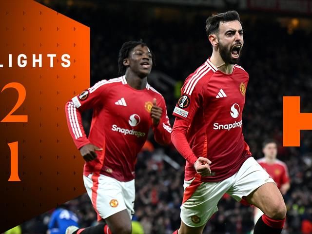Man Utd 2-1 Rangers: UEFA Europa League highlights as Bruno Fernandes ...