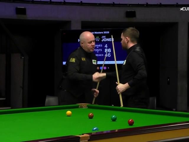 Jak Jones shocks John Higgins to advance into last 16 of German Masters ...