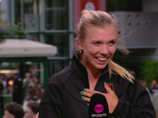 ‘We nearly injured her!’ - Katie Boulter suffers chair fail during TNT ...