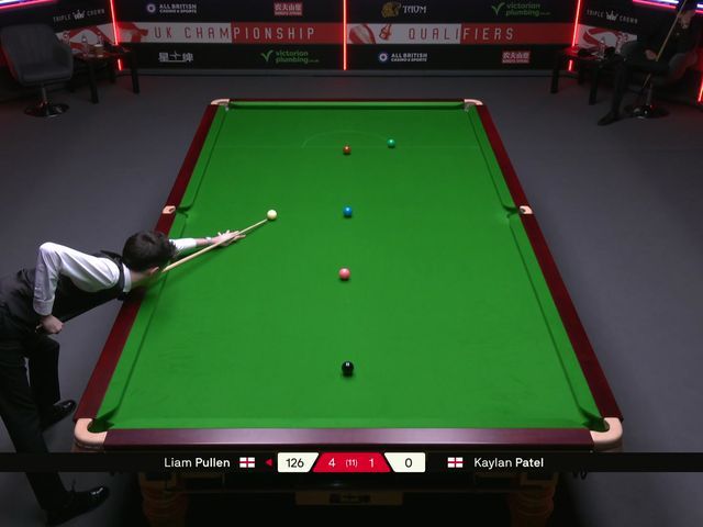 Liam Pullen nails outrageous double during 147 break against Kaylan ...