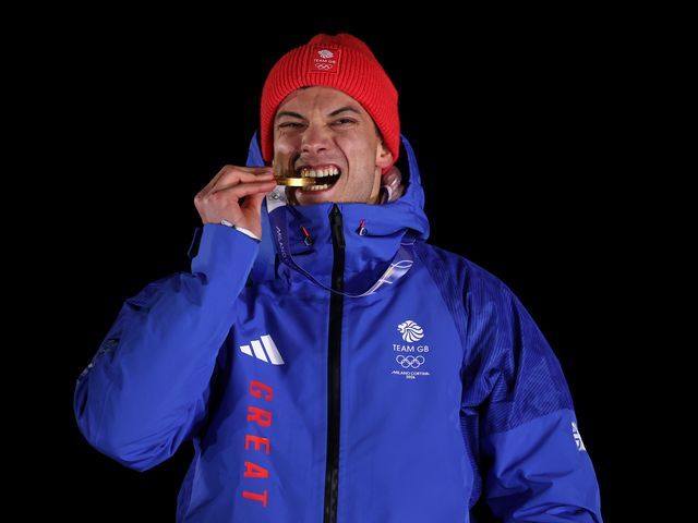 Emotions high as Team GB star Matt Weston receives gold medal after ...