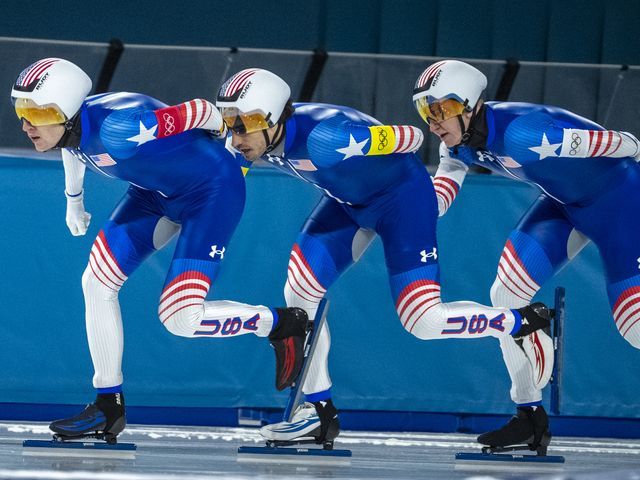 United States men speed skaters embrace ‘tush push’ in pursuit of gold ...