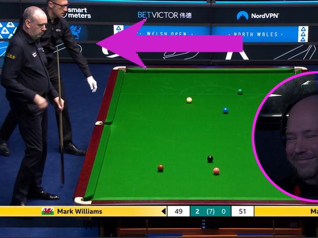 Welsh Open 2026: Mark Williams says 'shut up' as rare referee error ...